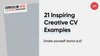 21 Inspiring Examples of Creative CVs