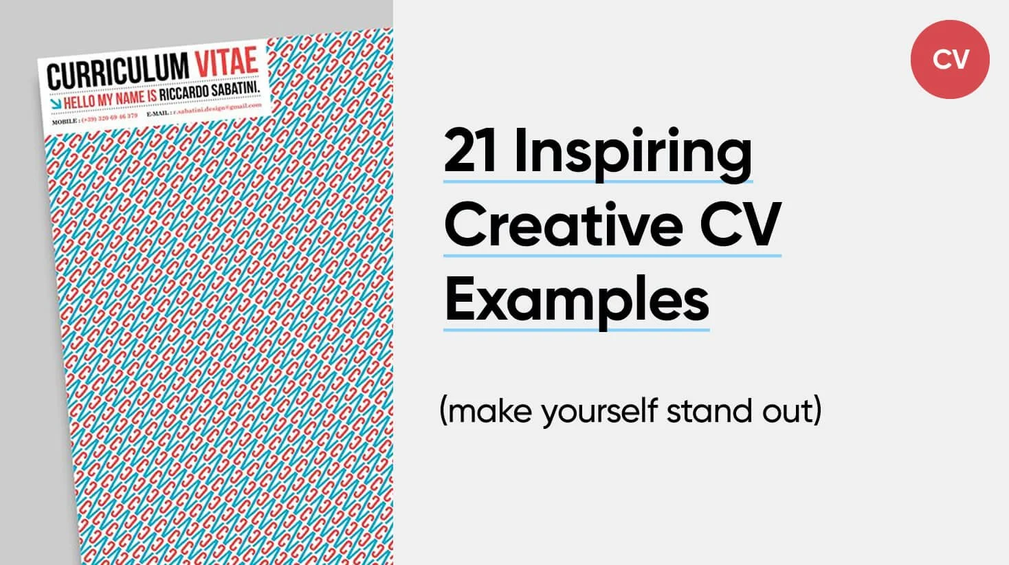 21 Inspiring Examples of Creative CVs