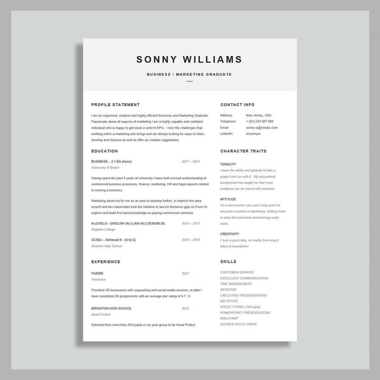 How To Write A CV With No Experience