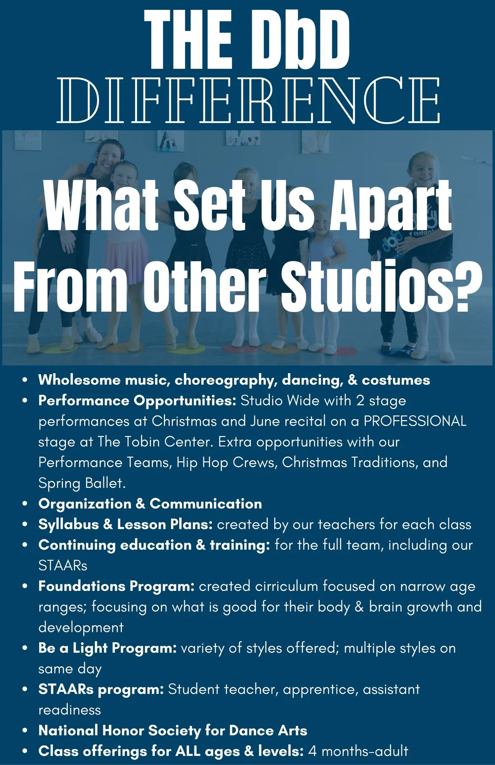 The DbD Difference — Dance by Design Studios
