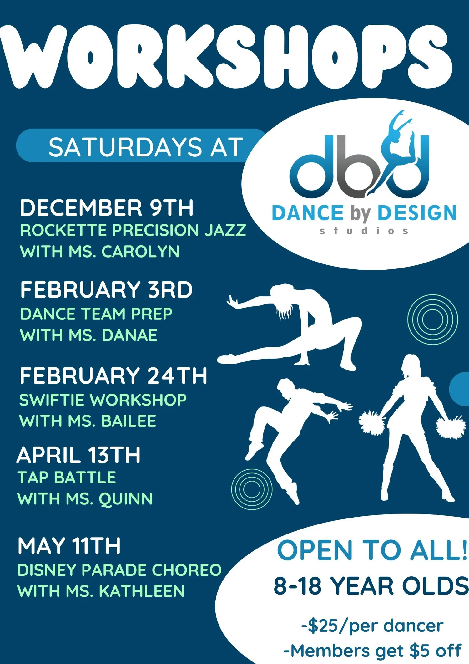 Events & Extras — Dance by Design Studios