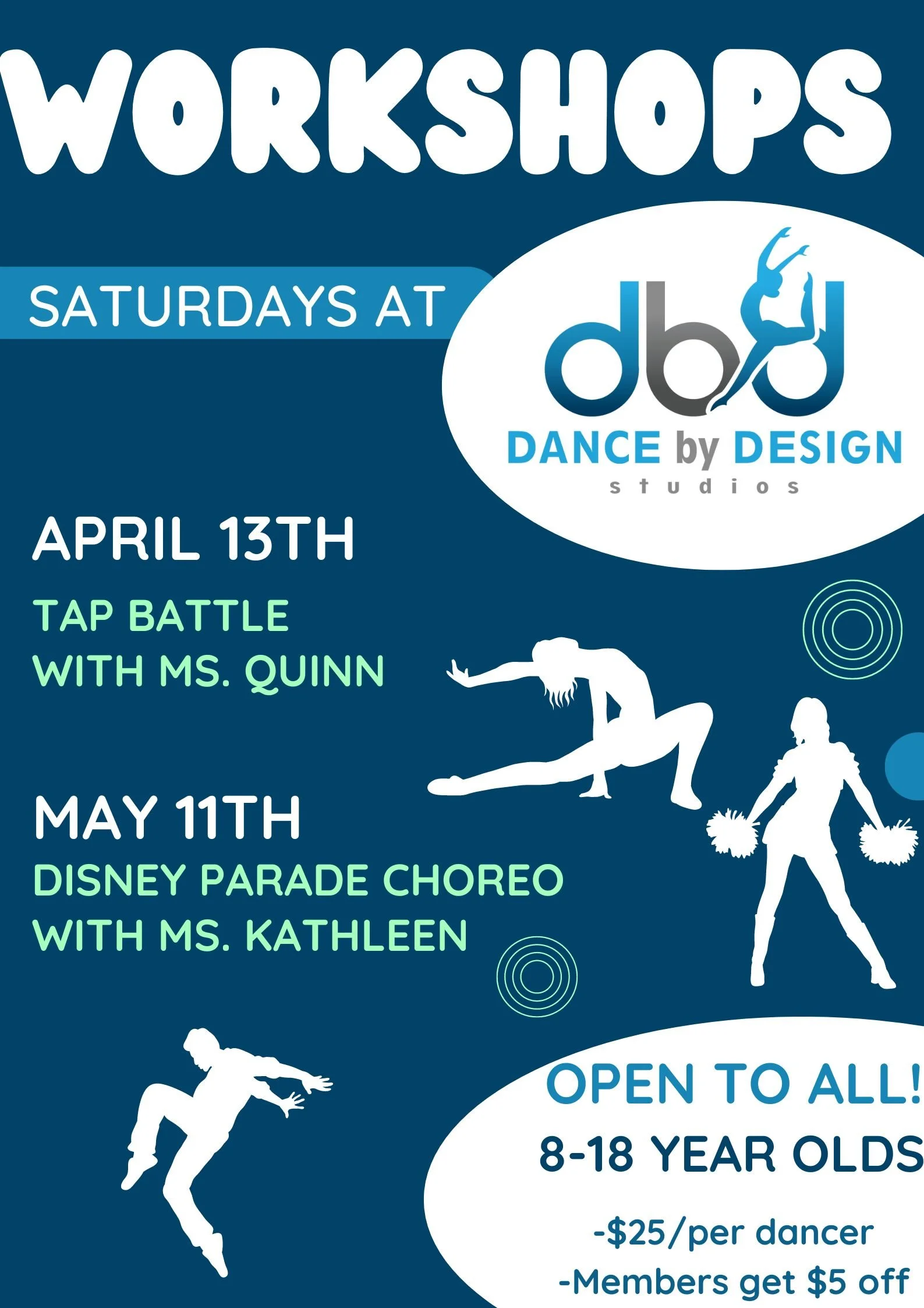 Events & Extras — Dance by Design Studios