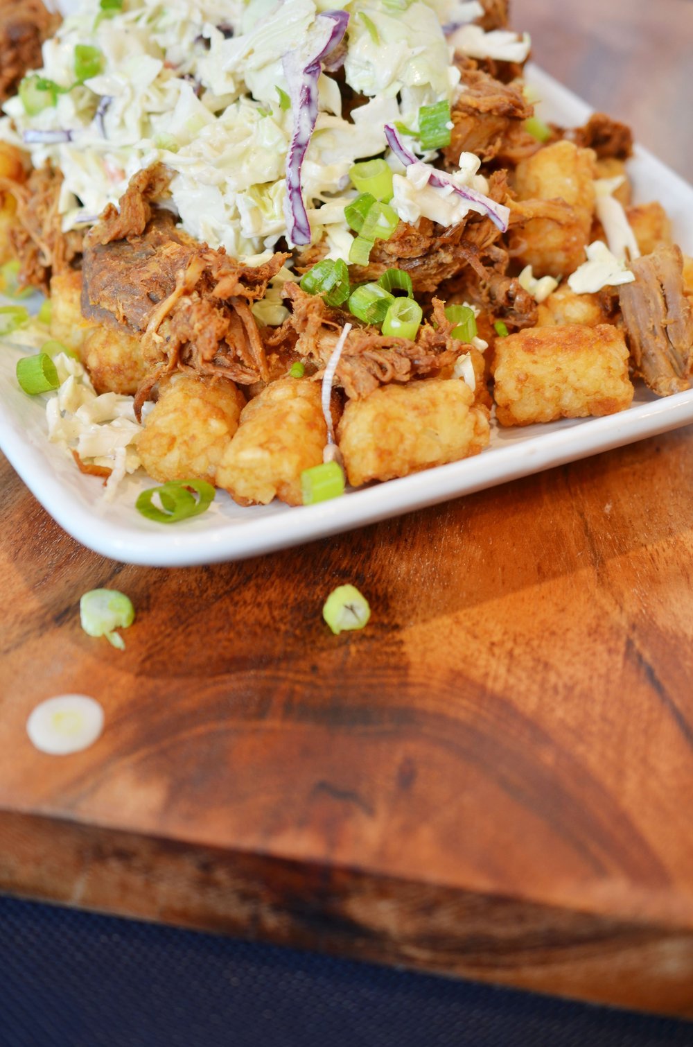 BBQ tots with fresh coleslaw — Alexandra Hedin | Family Friendly ...