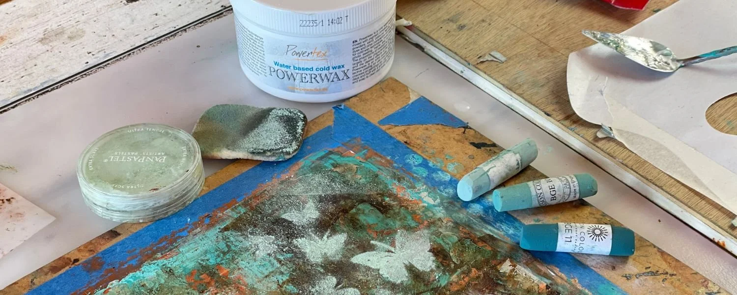 Acrylics and cold wax medium: exploration of the medium