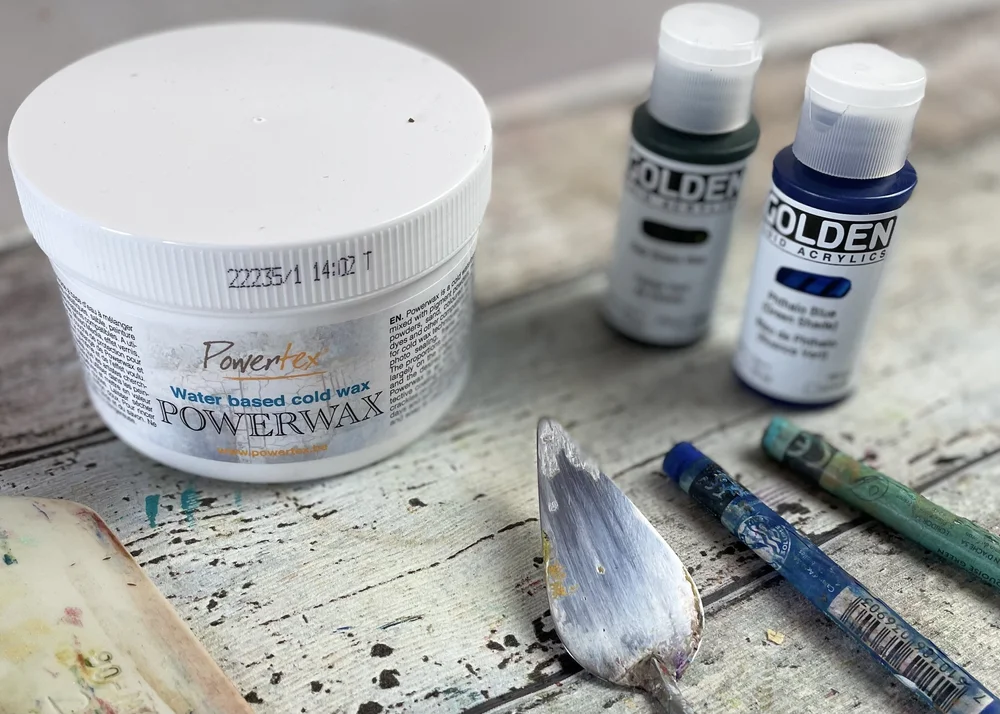 Acrylics and cold wax medium: exploration of the medium