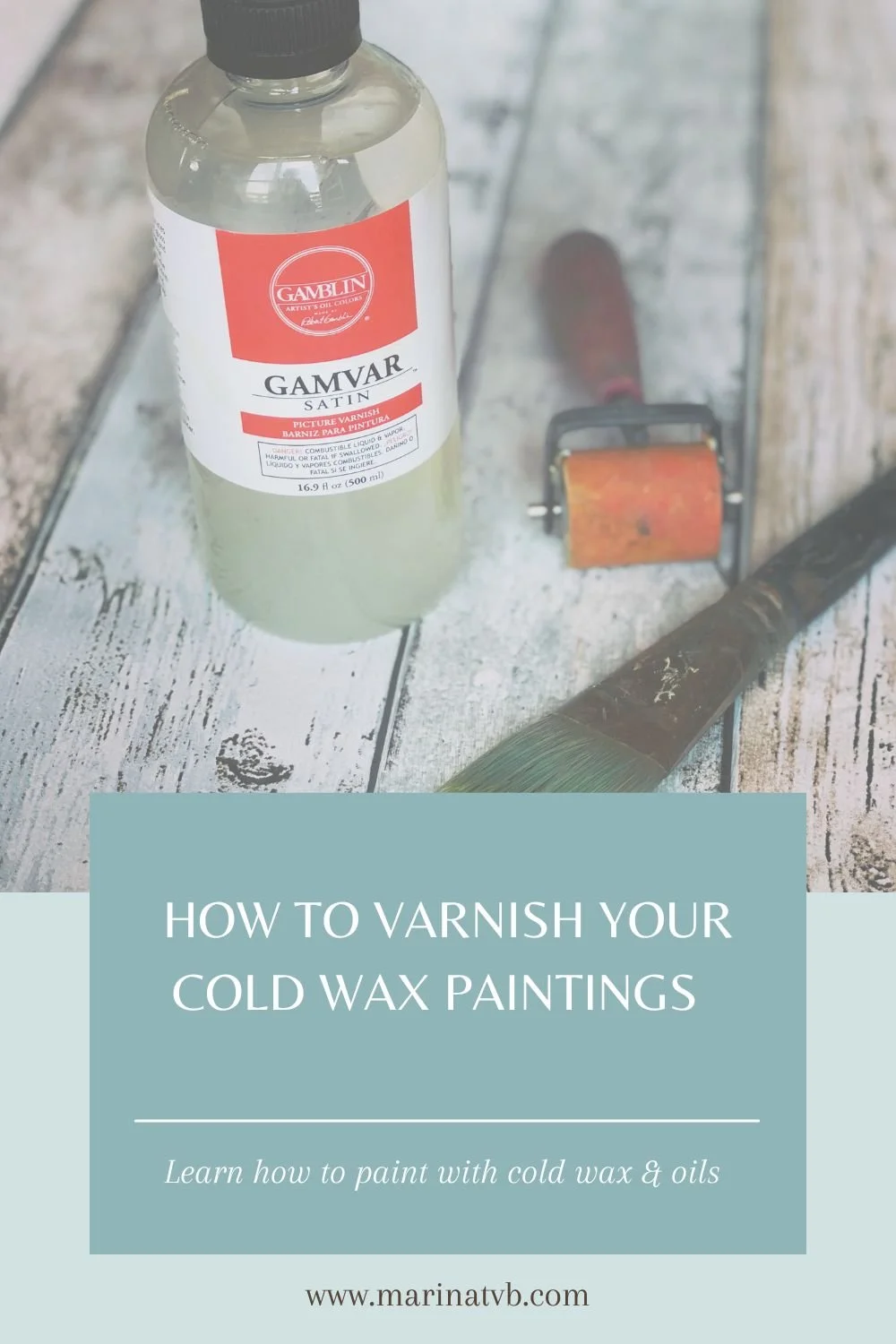 How to finish your cold wax medium and oil paintings