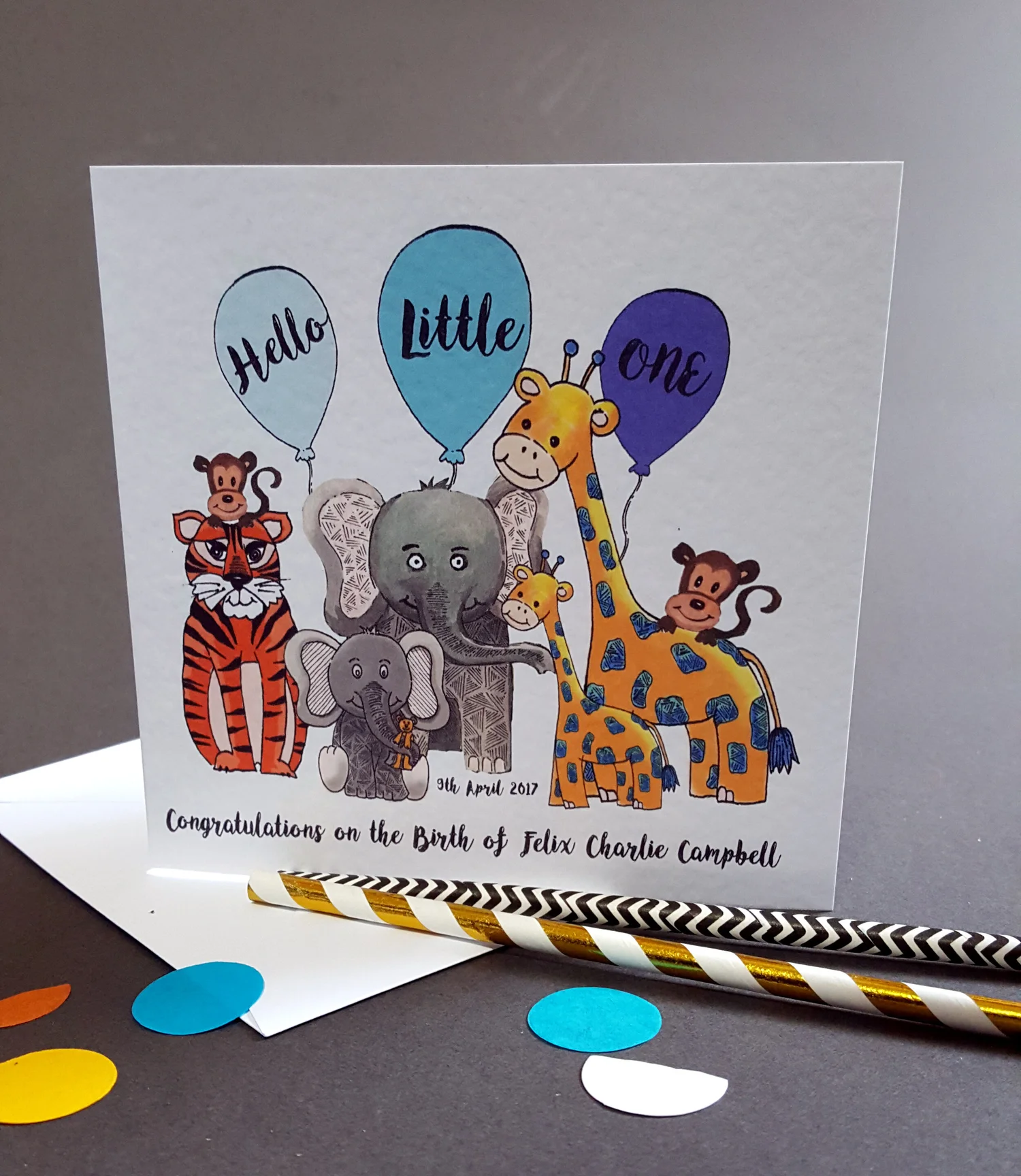 Jungle Boy Baby Shower Cards