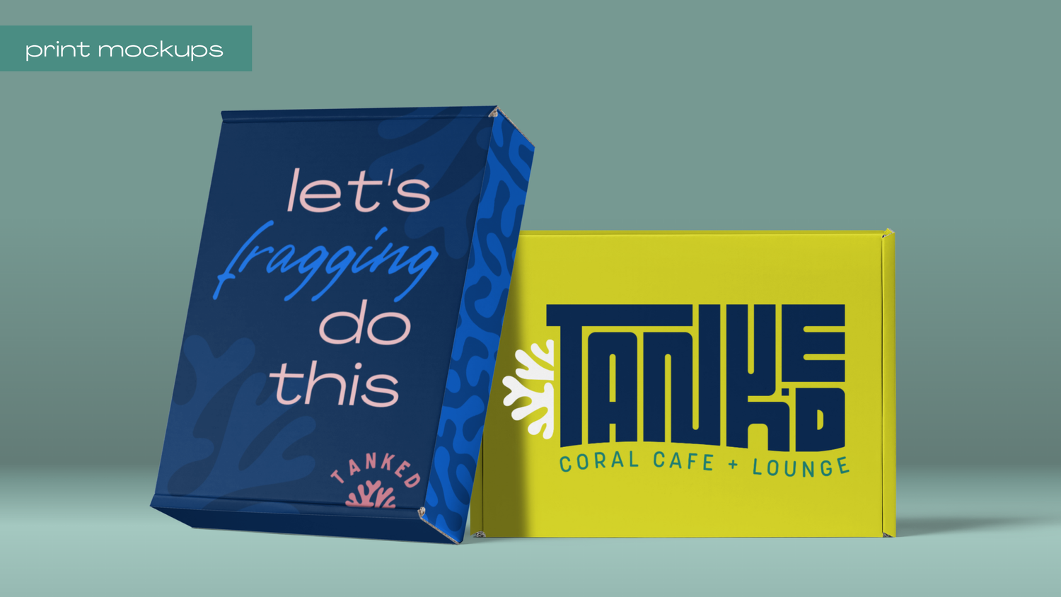 BUILDING A BRAND: Tanked Coral Cafe + Lounge — Sour Pea Design