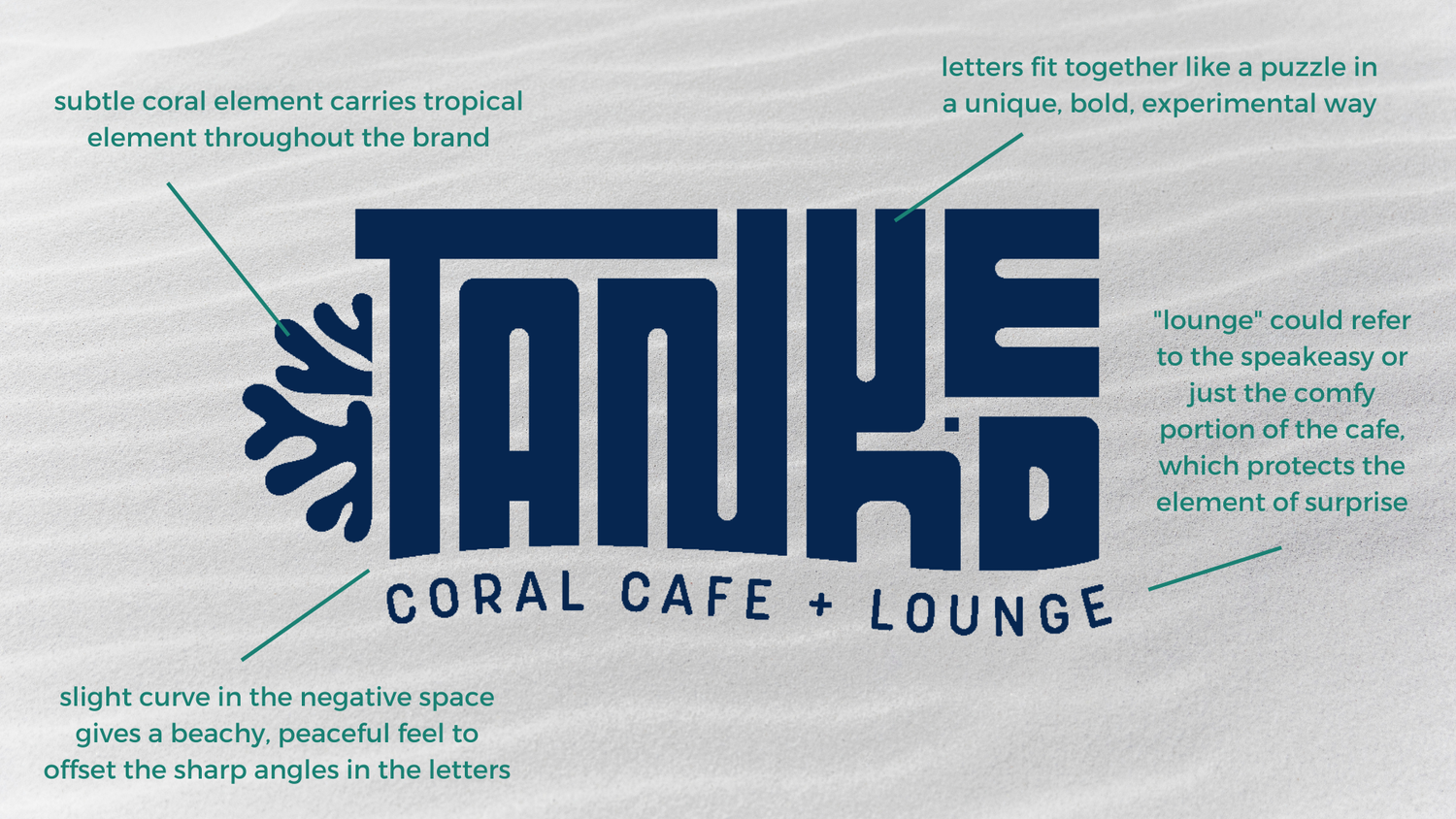 BUILDING A BRAND: Tanked Coral Cafe + Lounge — Sour Pea Design