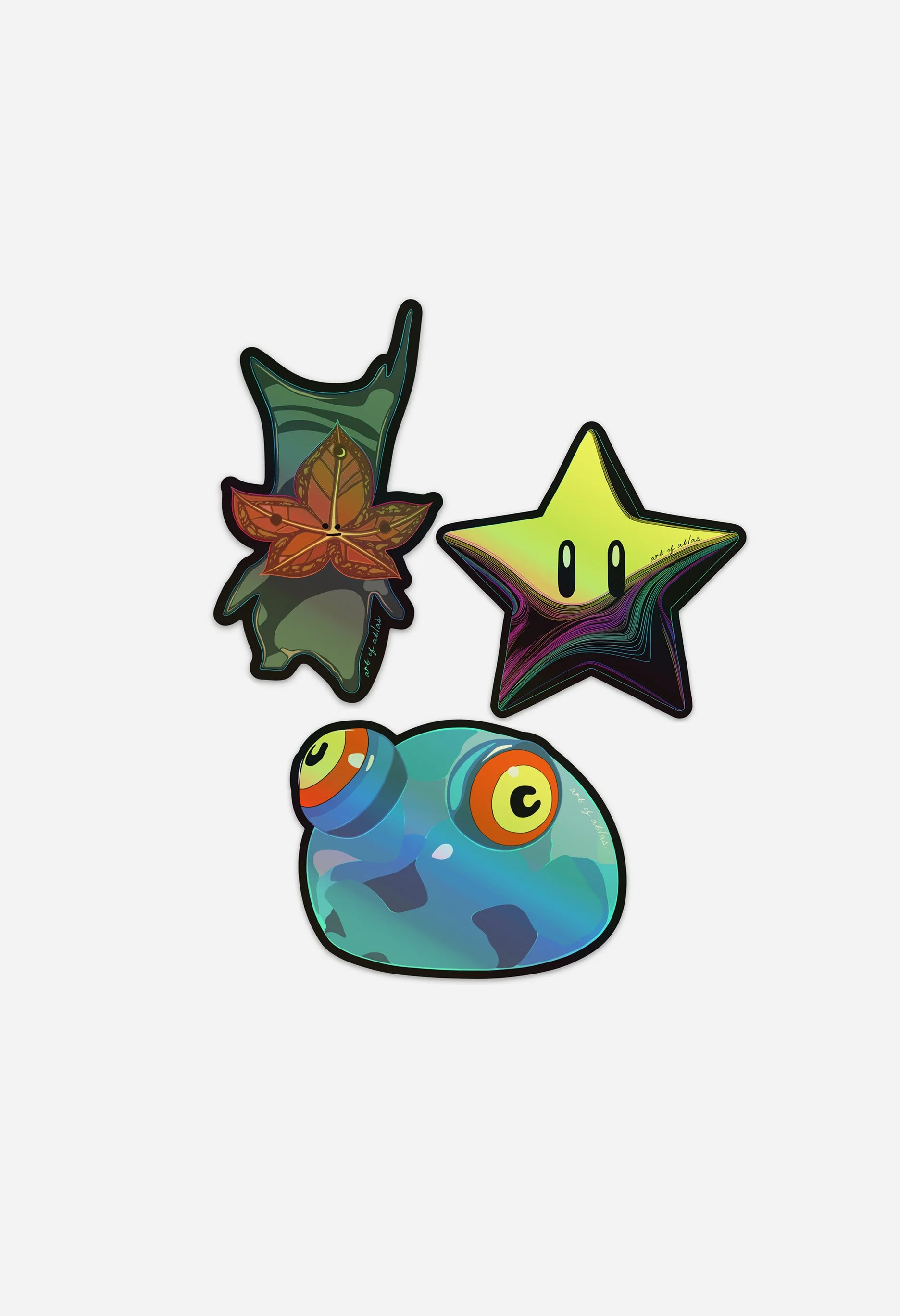 Invincibility Star from Super Mario Bros Holographic Sticker — Art of ...