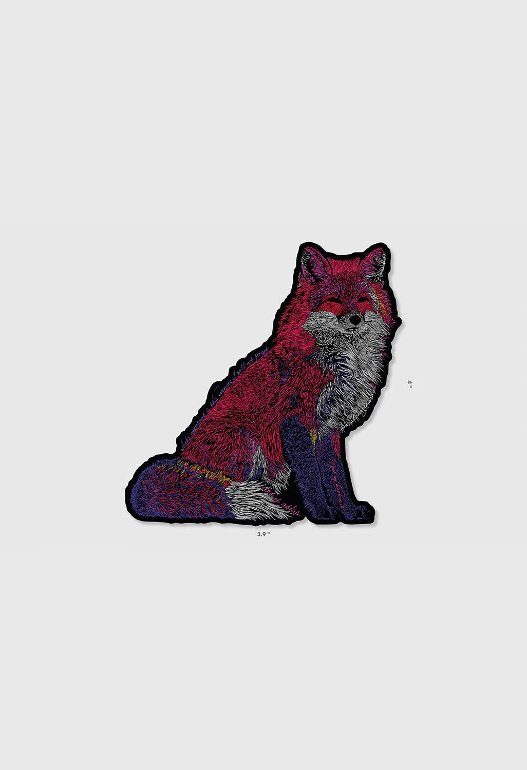 Cute Fox Holographic Sticker — Art of Atlas Art & Design