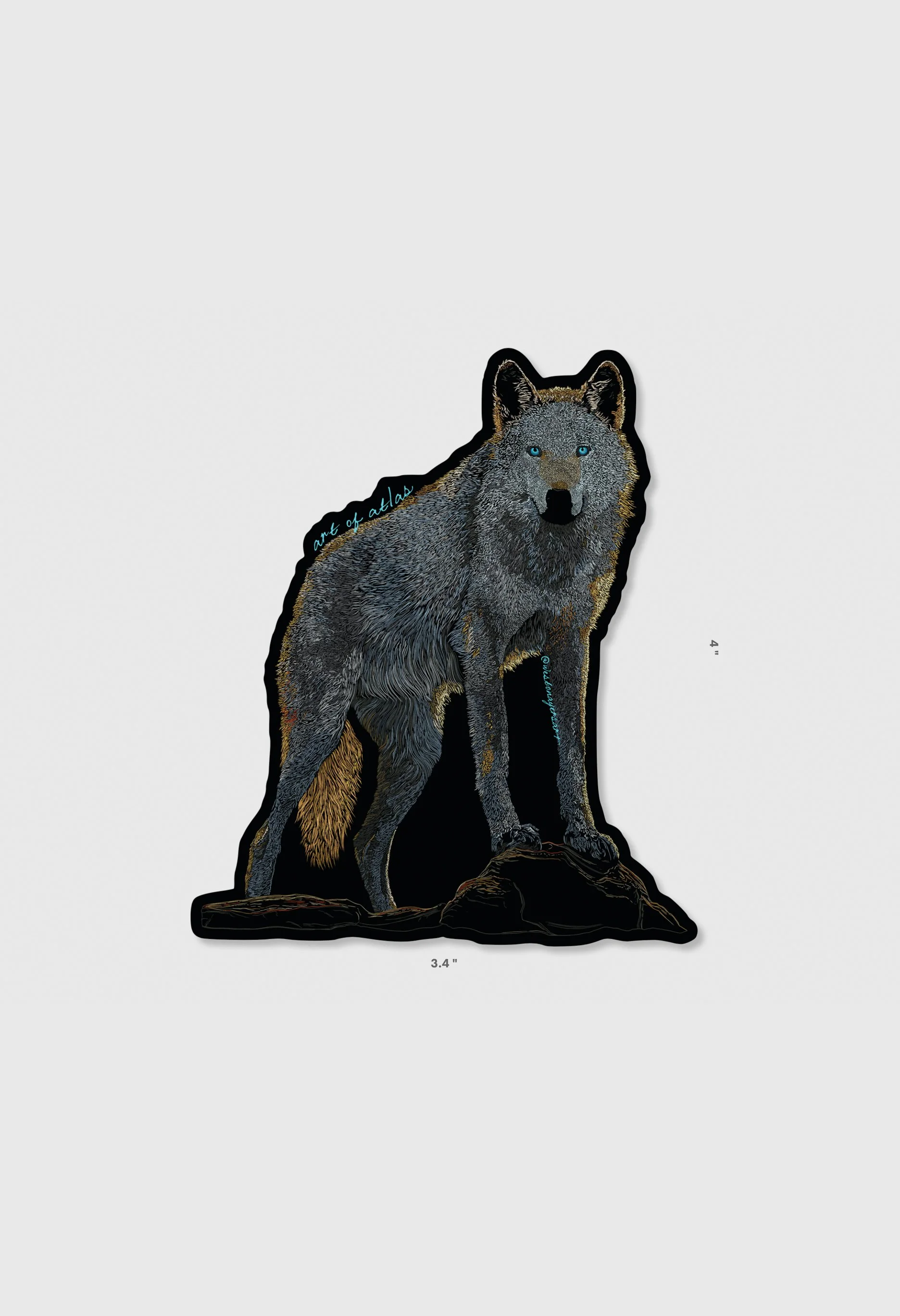 The Midnight Owl Holographic Sticker — Art of Atlas Art & Design