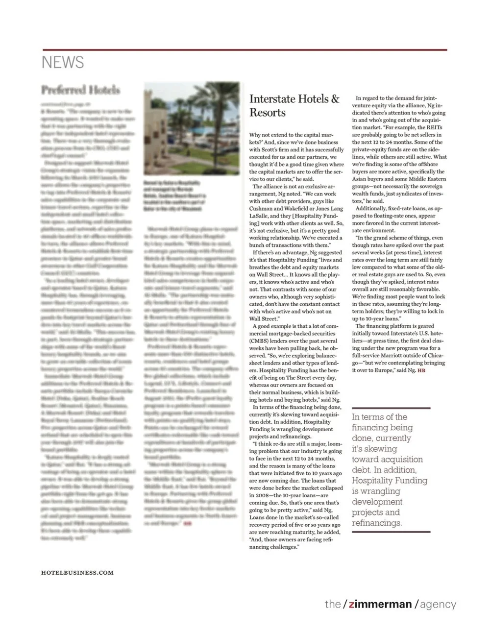 Hospitality Funding Featured in Hotel Business Magazine — Hospitality ...