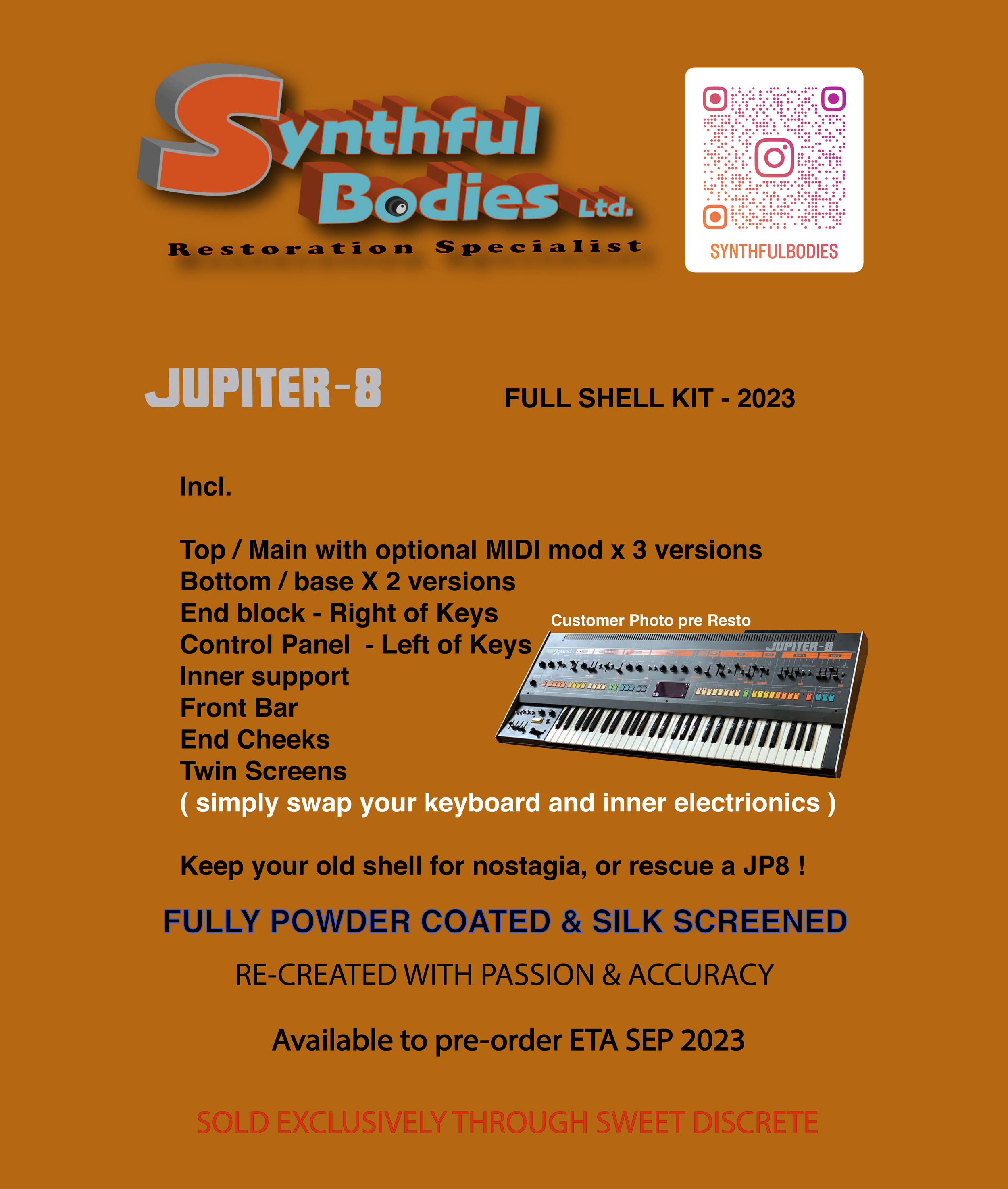 Built to Order via initial Deposit _THE FULL JUPITER 8 SHELL KIT ...