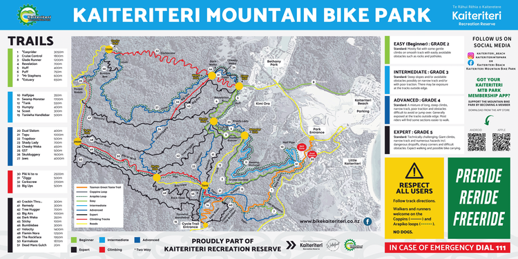 Easy Trail ride options — Kaiteriteri Mountain Bike Park