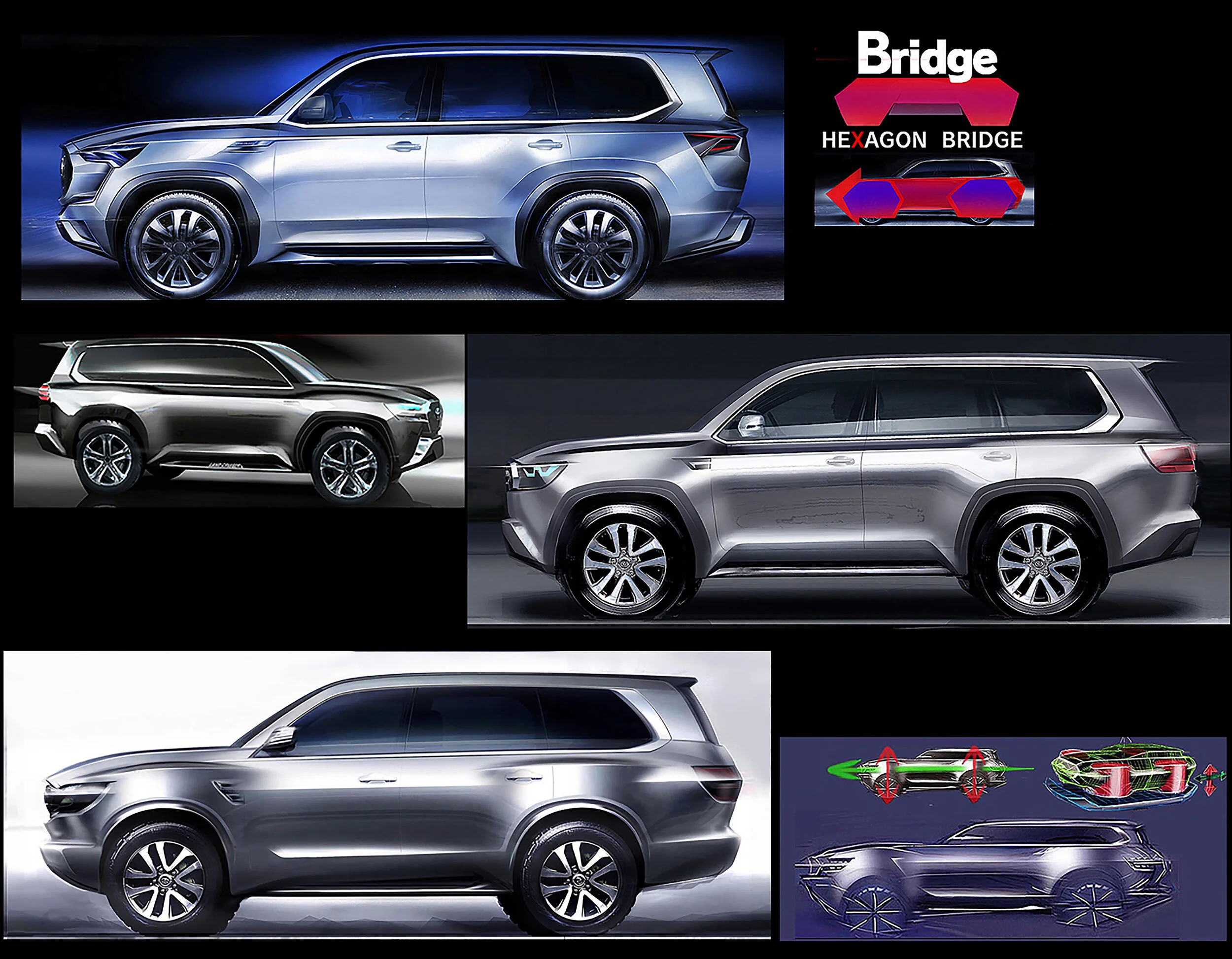 Land Cruiser 300 styling sketches shared — Motoringnz