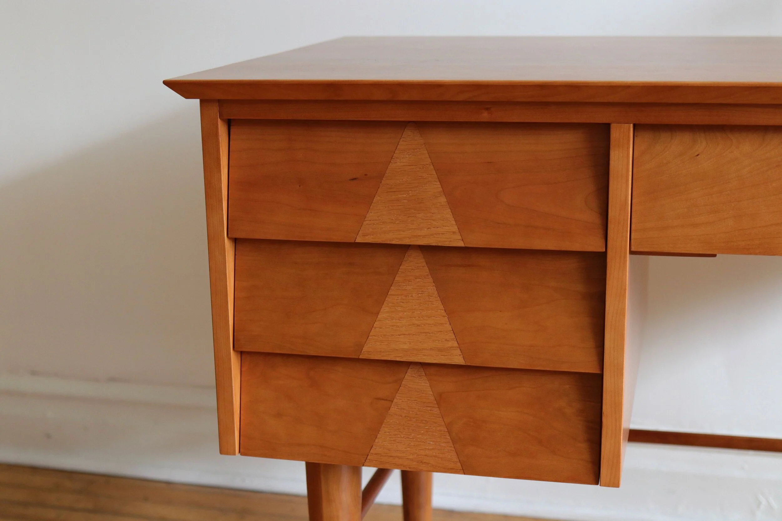Mid Century Modern Inspired Handmade Solid Wood Customizable Desk ...