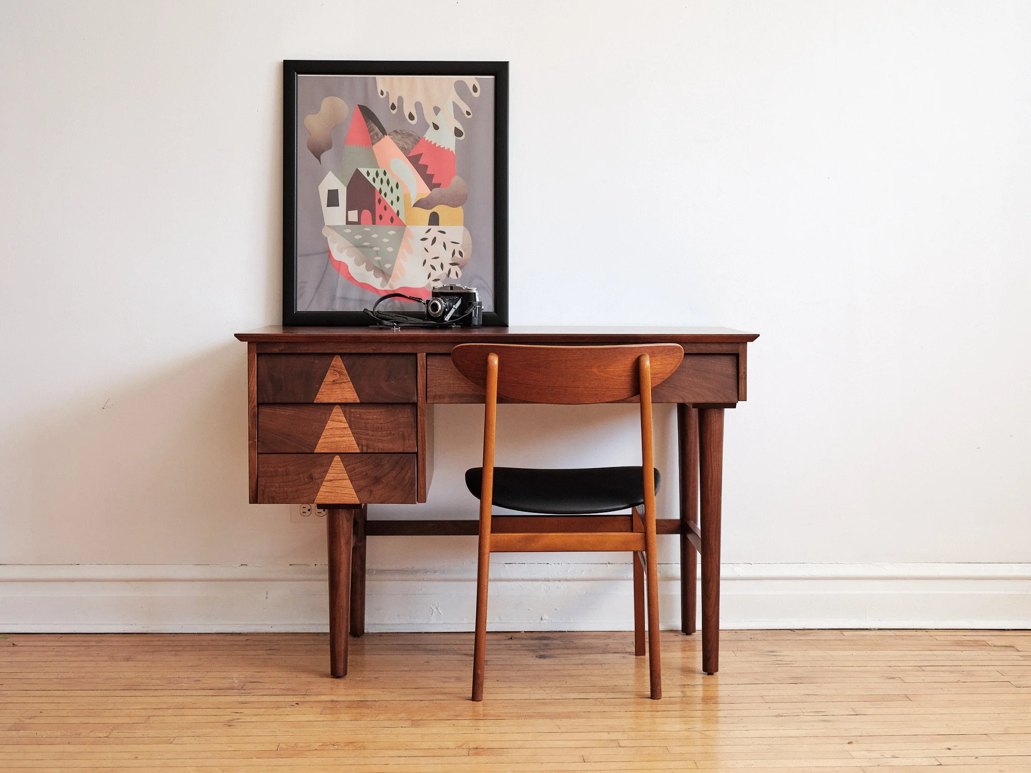 Mid Century Modern Inspired Handmade Solid Wood Customizable Desk ...