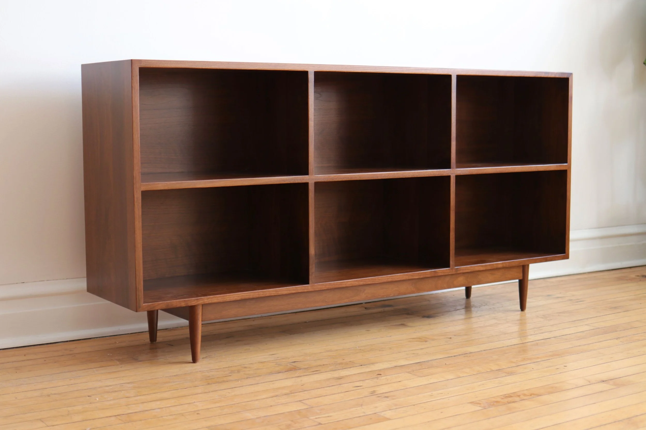 Mid Century Modern Inspired Handmade Solid Wood Locally Made Bookshelf ...