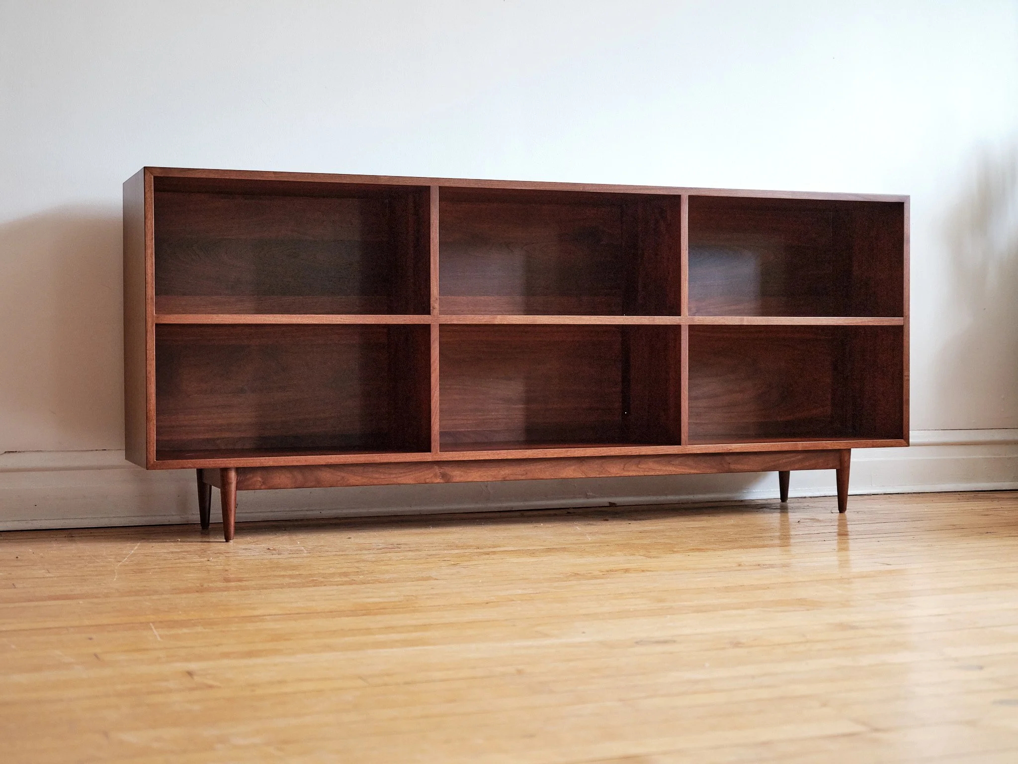 Mid Century Modern Inspired Handmade Solid Wood Locally Made Bookshelf ...