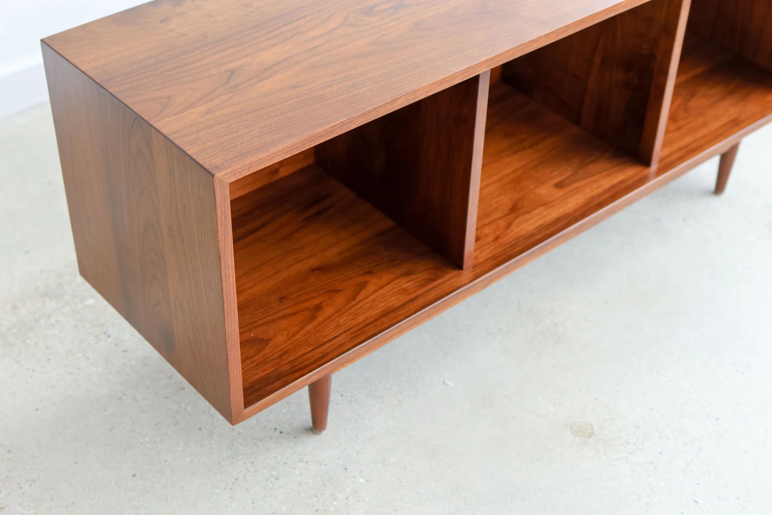 Mid Century Modern Inspired Handmade Solid Wood Locally Made Record ...