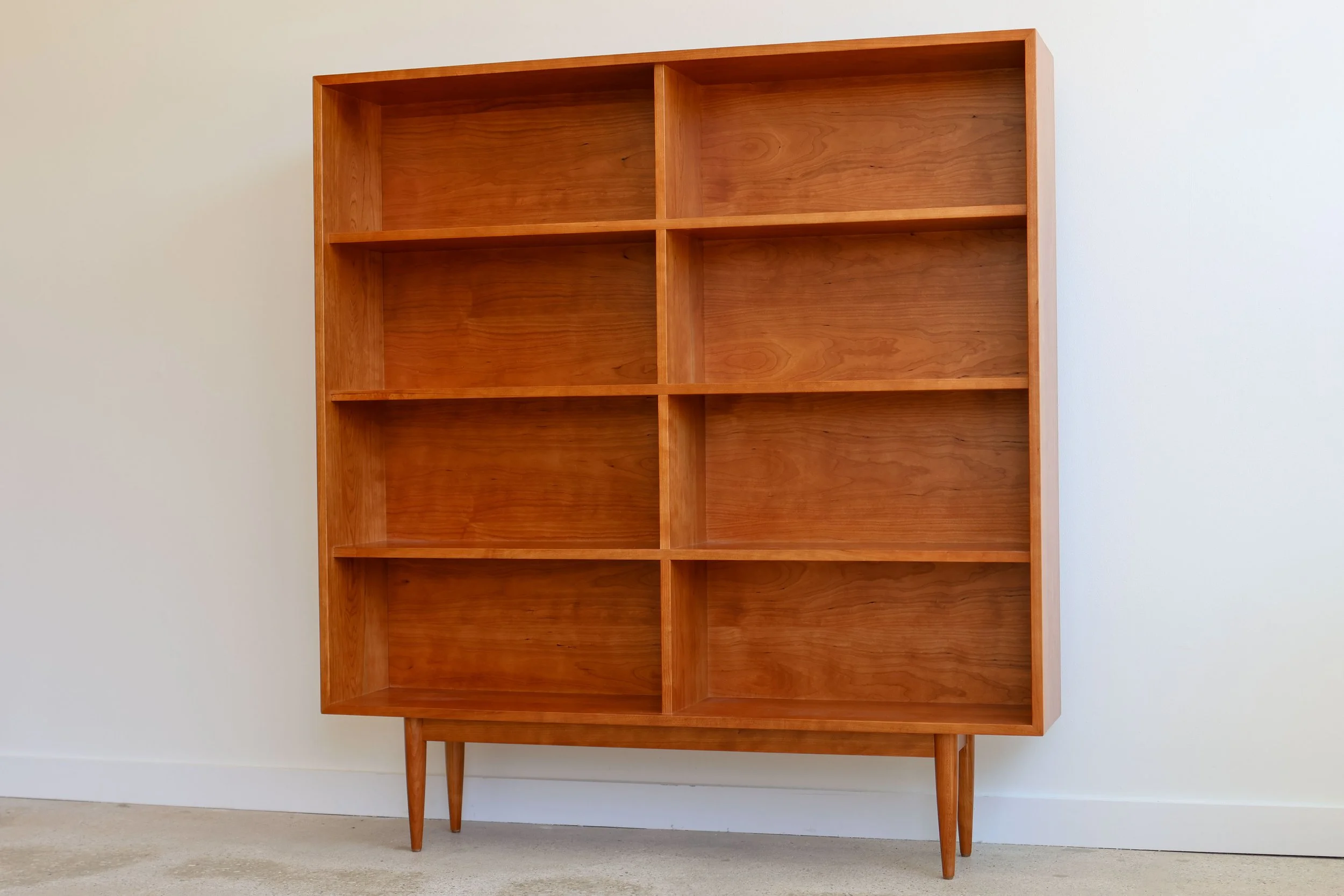 Mid Century Modern Inspired Handmade Solid Wood Locally Made Bookshelf ...