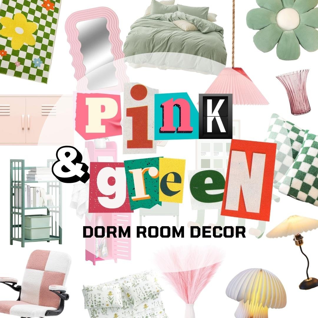 Pink And Green Dorm Decor Ideas Part 2 — Meredith Lynn Designs
