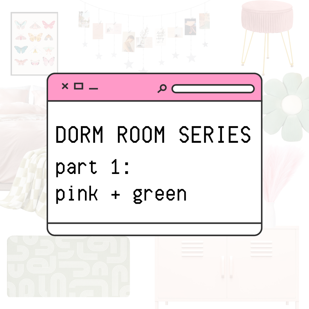 Pink And Green Dorm Decor Ideas Part 2 — Meredith Lynn Designs