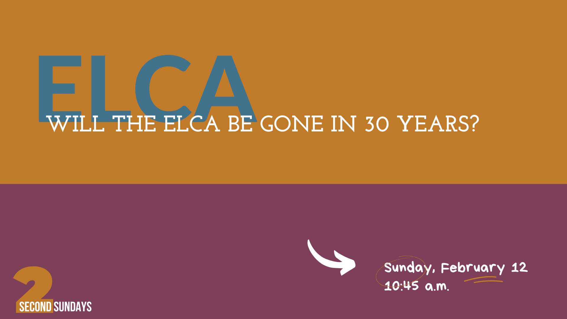Second Sundays: Will the ELCA Be Gone in 30 Years? — Holy Trinity ...