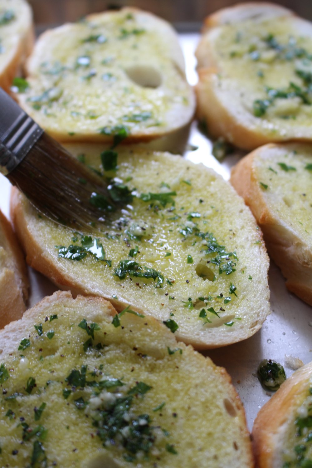 Bruschetta on Garlic Bread — Maci's Kitchen