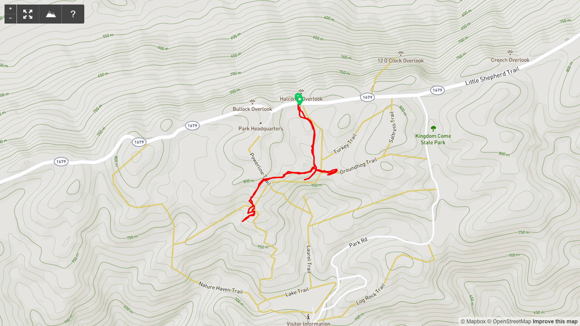 Raven's Rock and Knife Ridge Out and Back at Kingdom Come State Park ...