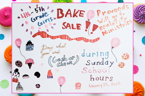4th & 5th Grade Girls Bake Sale — Blacknall