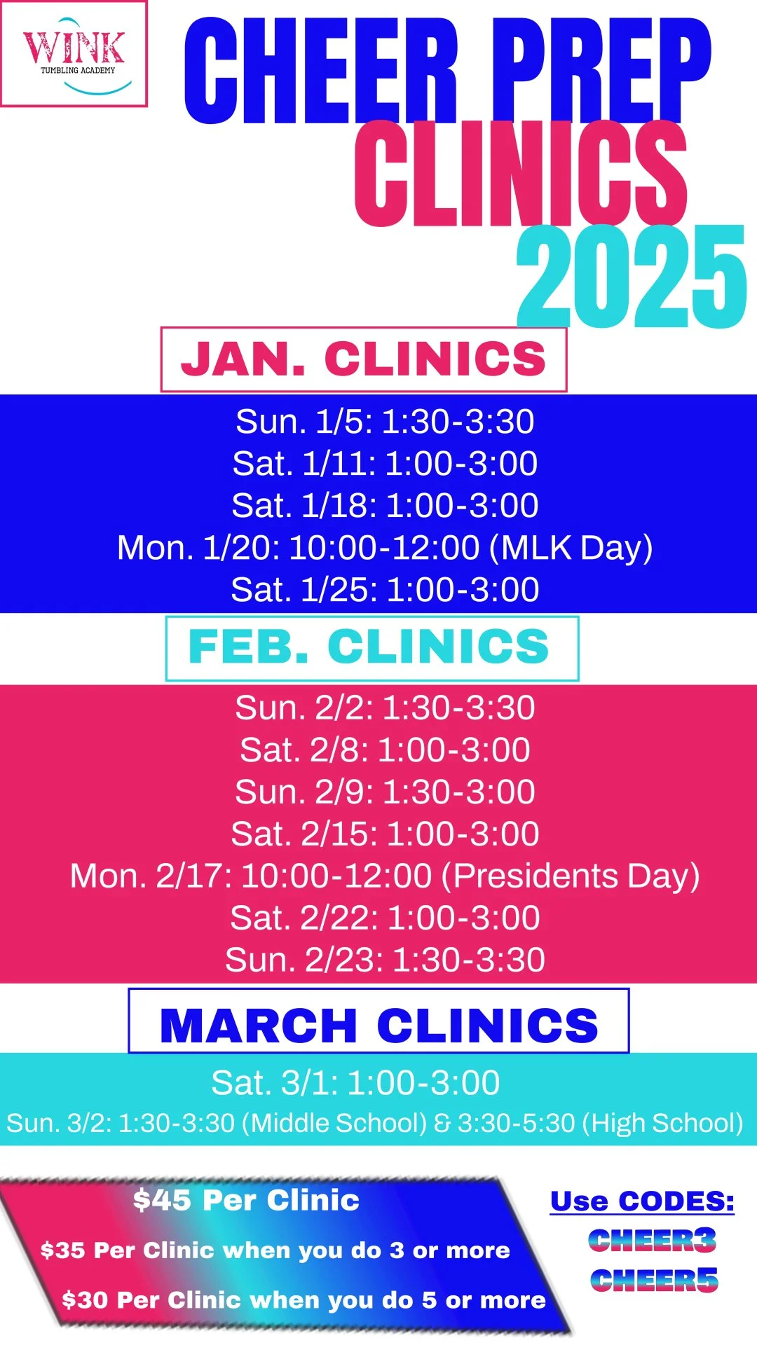 Wink Tumbling Academy, LLC.