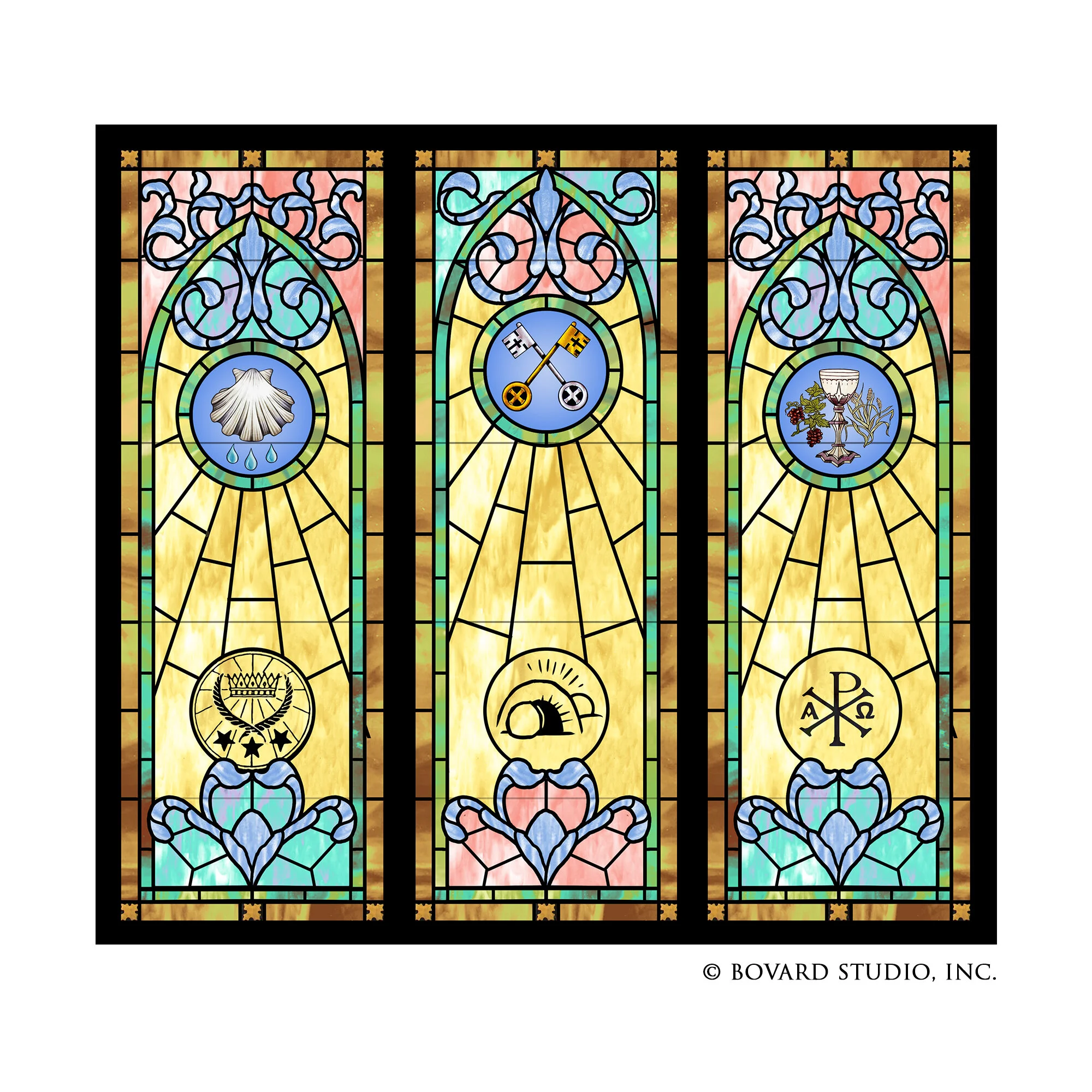 Religious Stained Glass Designs