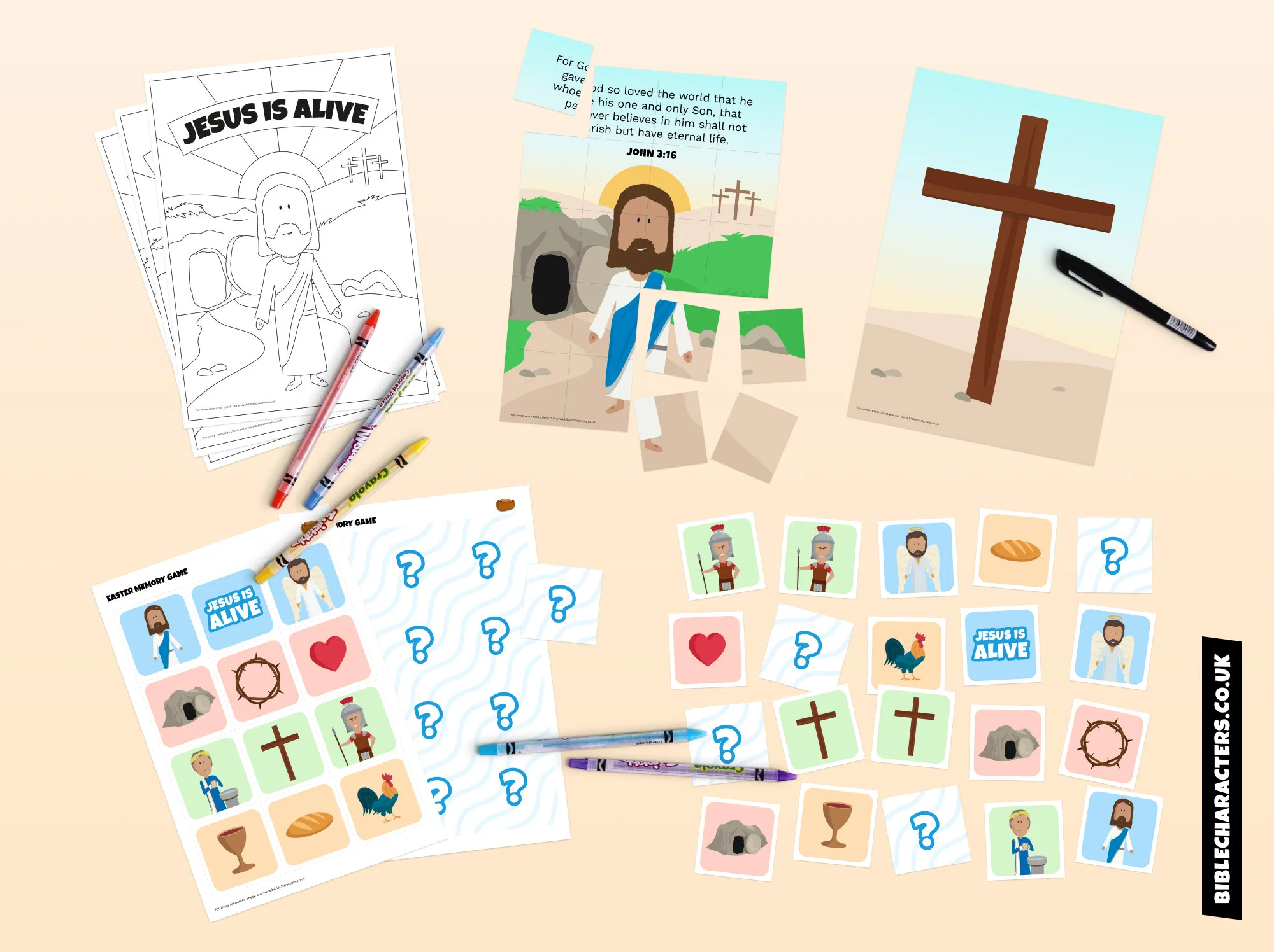 Bible Worksheets For Easter Easter Bible Activities | Jesus