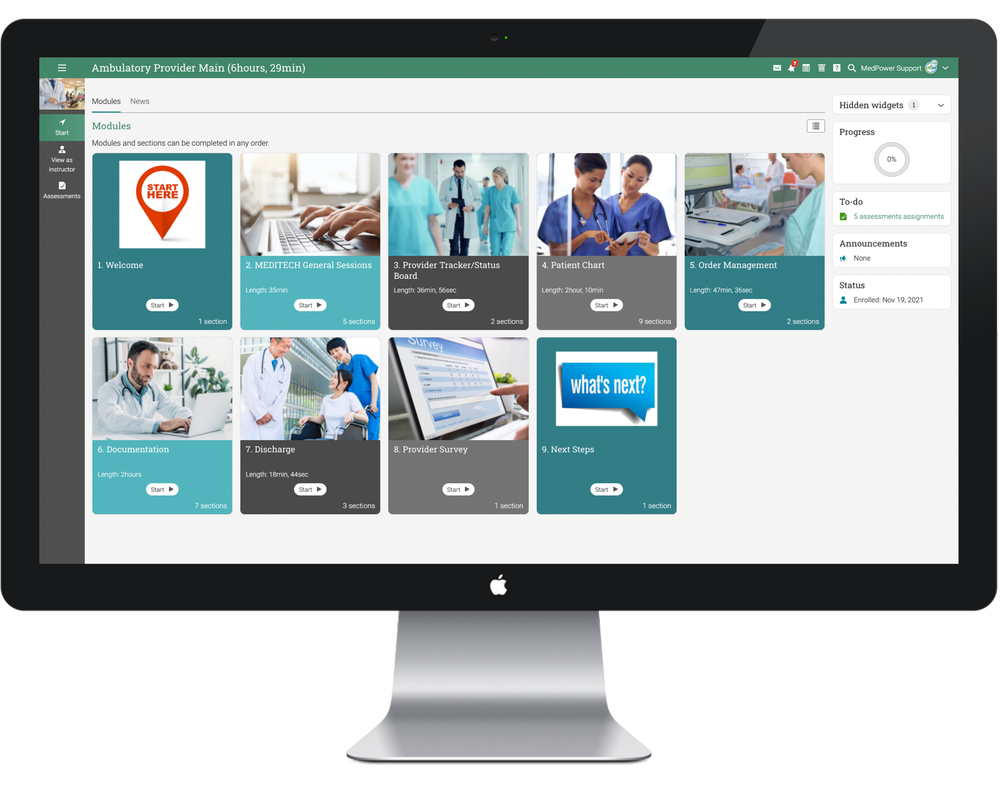 The Exclusive Online Learning Partner for MEDITECH — MedPower