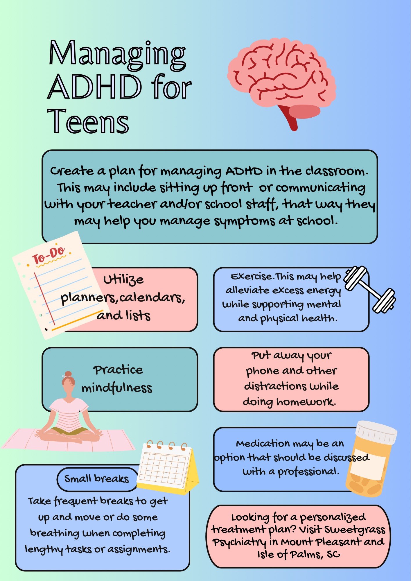 Tips to Manage and Overcome ADHD — Sweetgrass Psychiatry