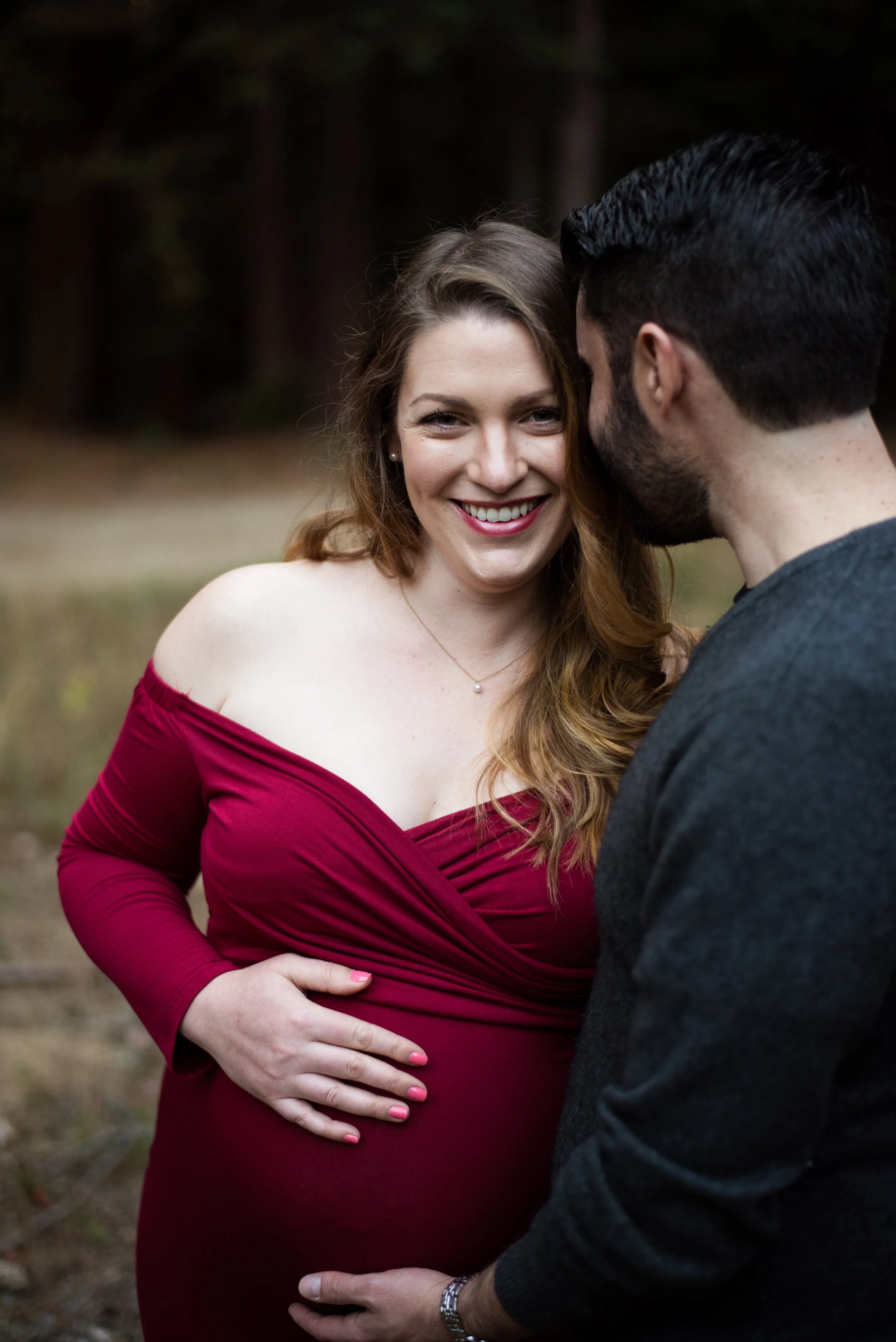 Romantic Maternity Session in Santa Cruz Mountains — Photos by Kiri