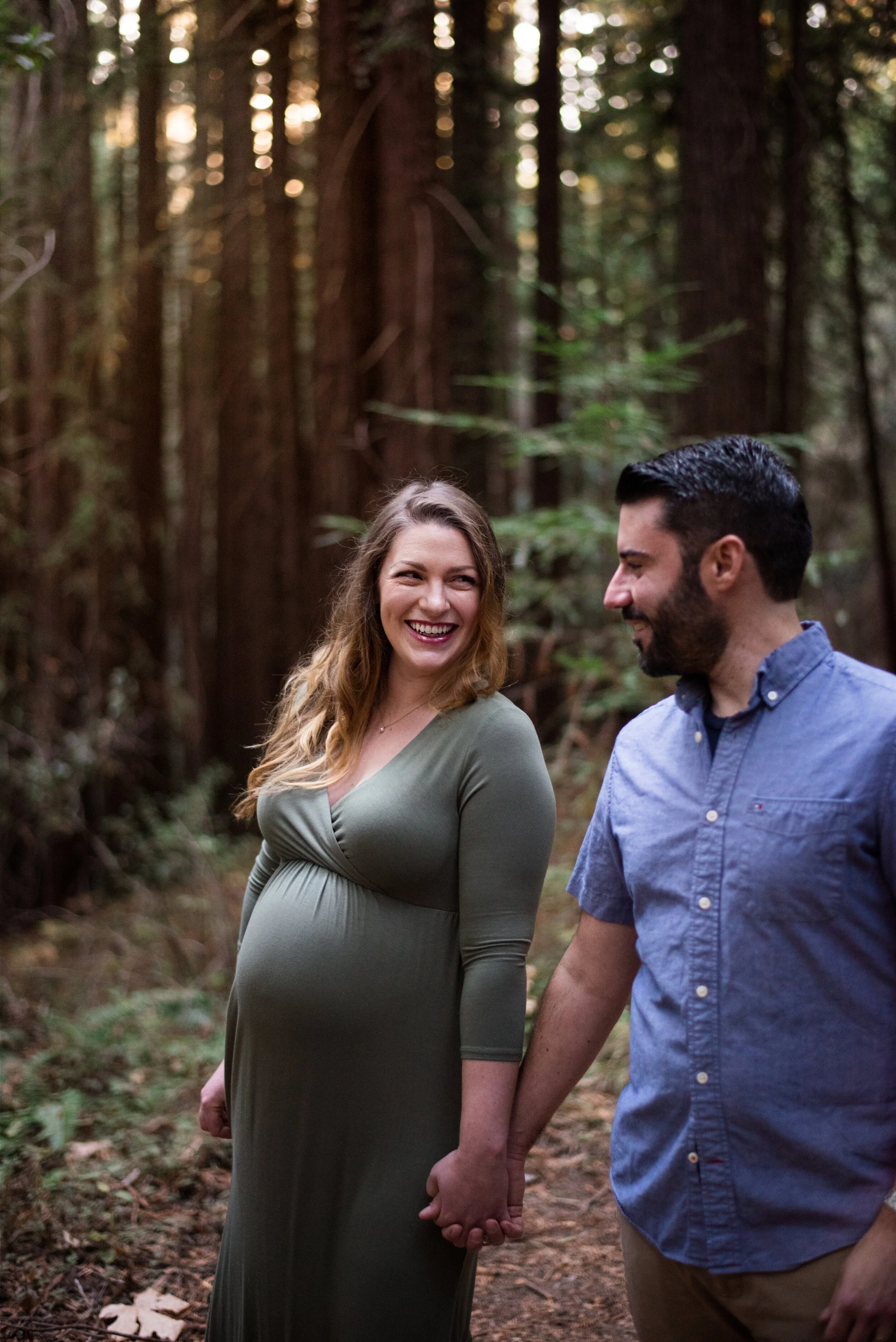 Romantic Maternity Session in Santa Cruz Mountains — Photos by Kiri