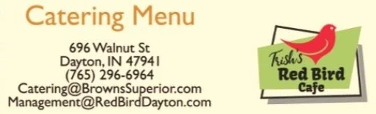 Catering — Trish's Red Bird Cafe