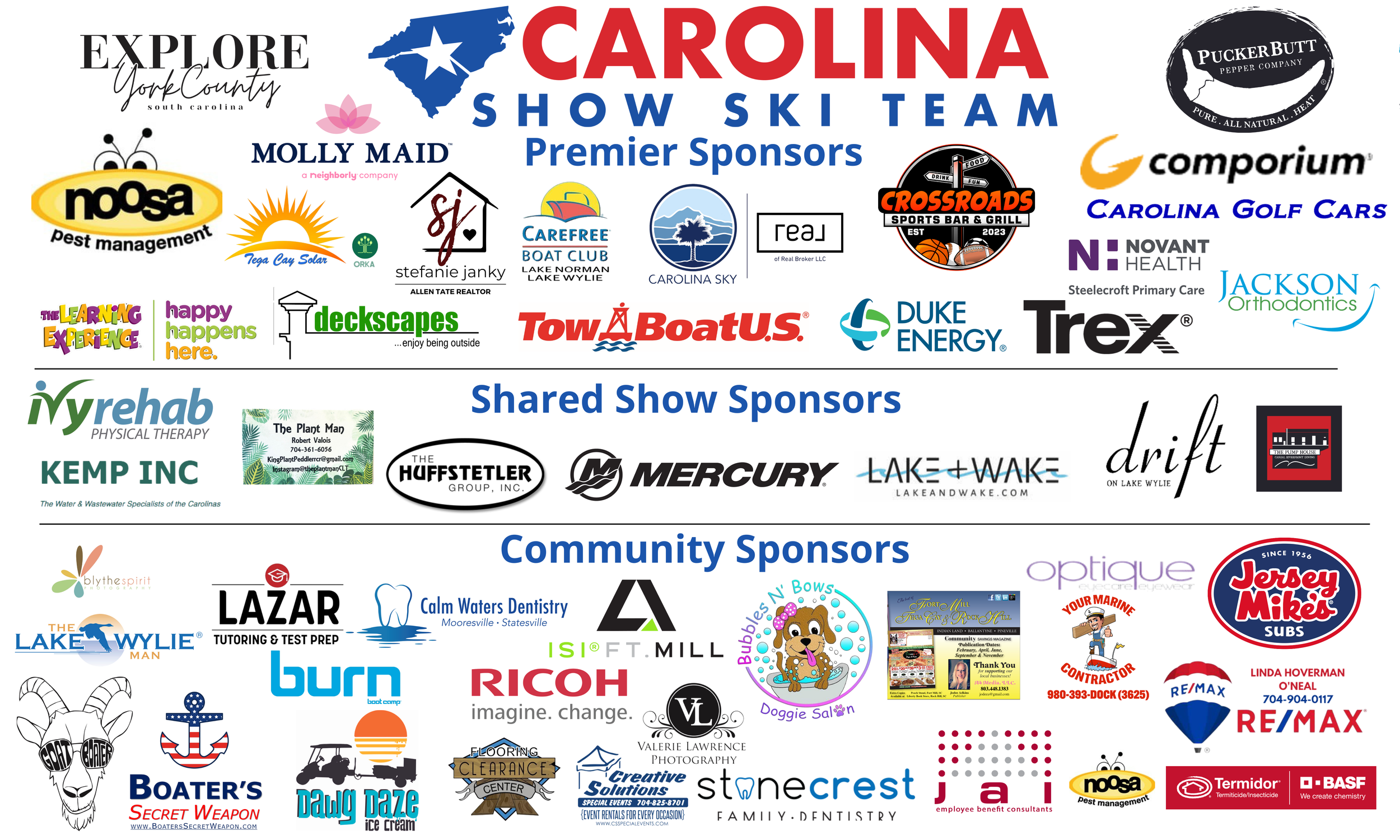 Team Sponsorship — Carolina Show Ski Team