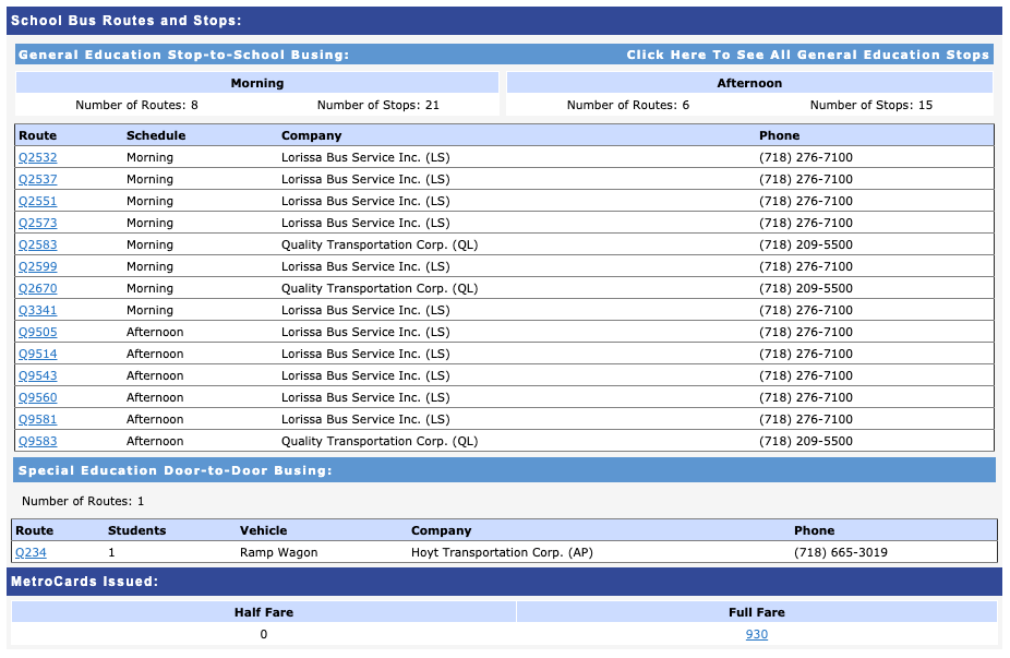 School Hours — PS 120Q- Home of the Flushing Dragons