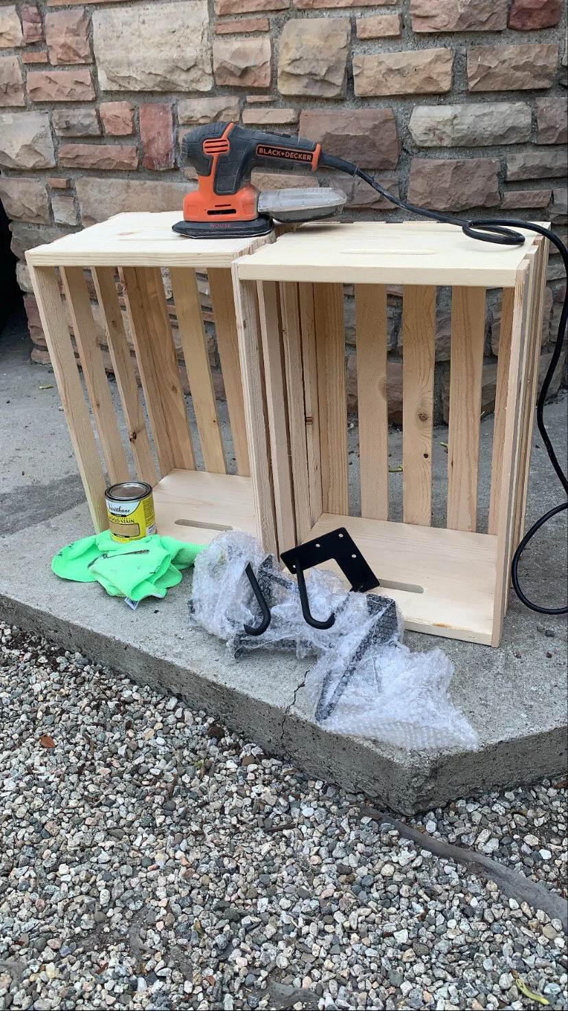 Crate Nightstand — DIY DARLING