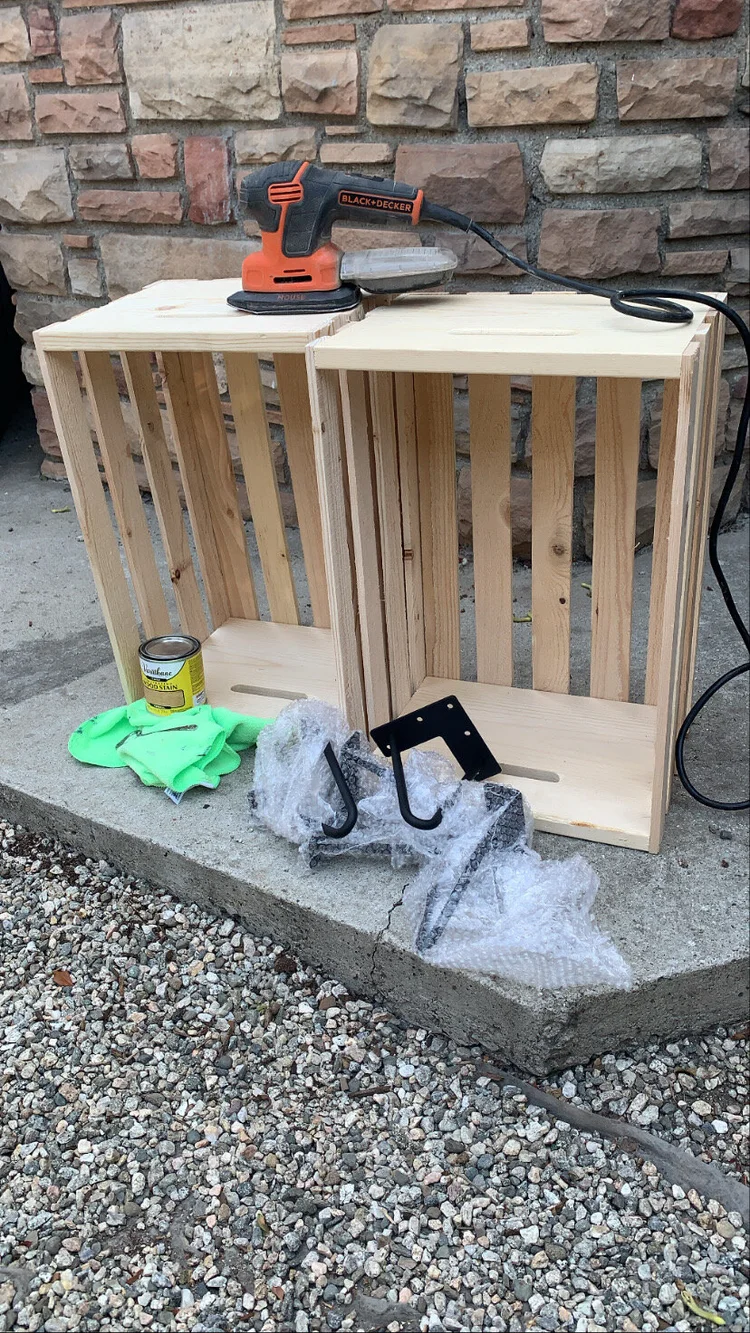 Crate Nightstand — DIY DARLING