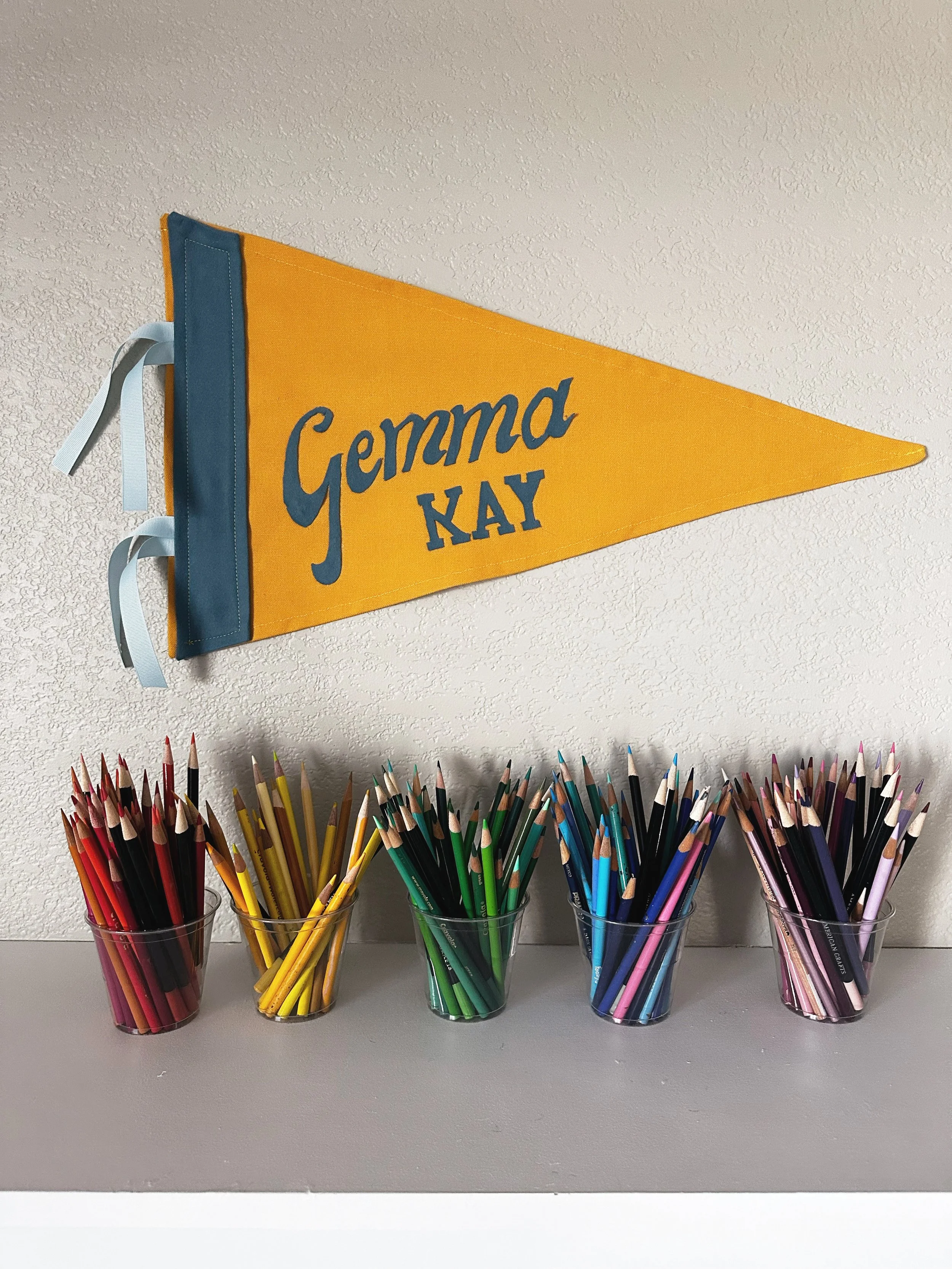 DIY Custom Pennant Flag — DIY DARLING