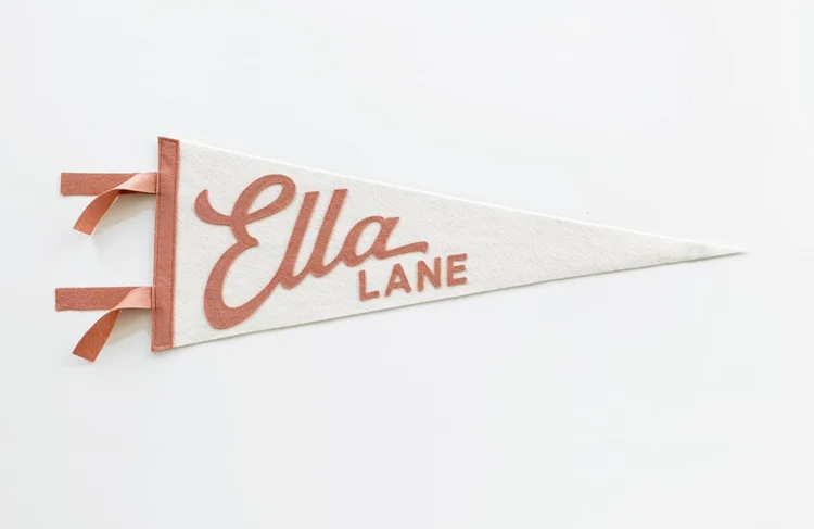 DIY Custom Pennant Flag — DIY DARLING