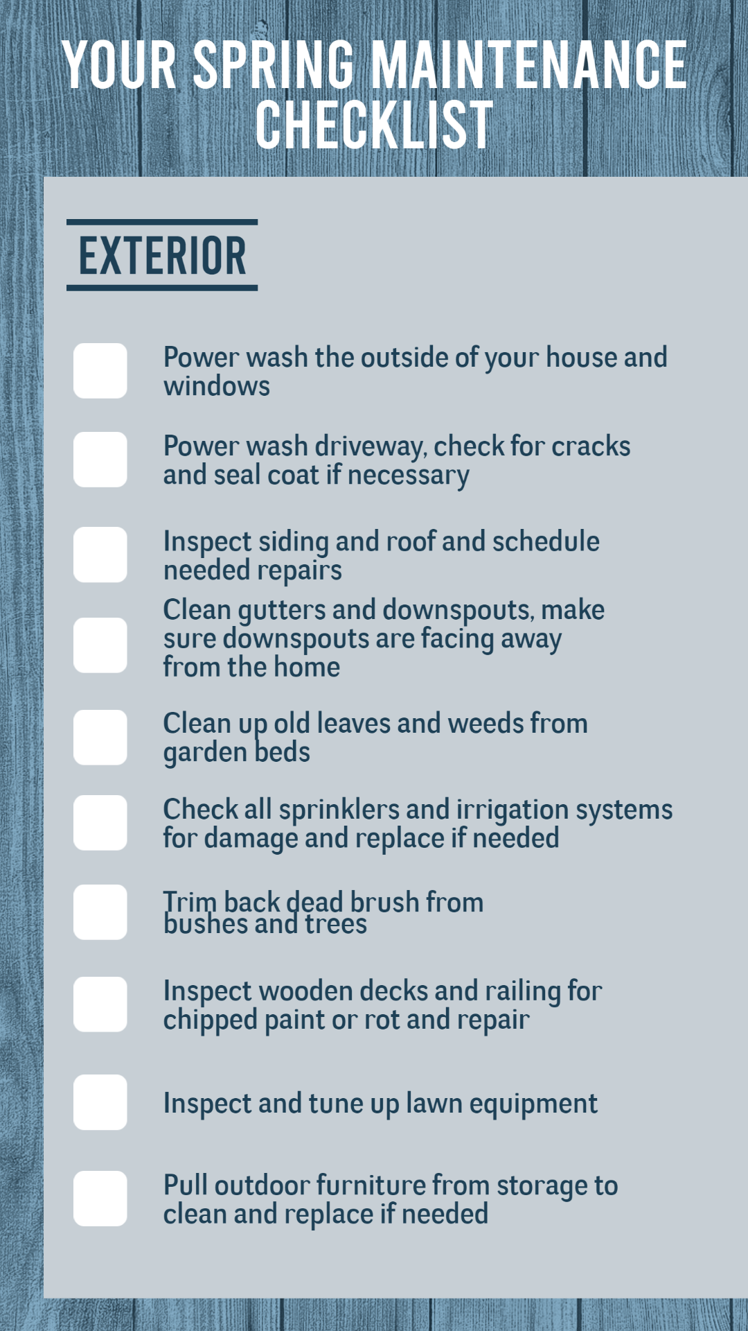 Your Spring Home Maintenance List Odell Construction Inc your-spring-home-maintenance-list-odell-construction-inc