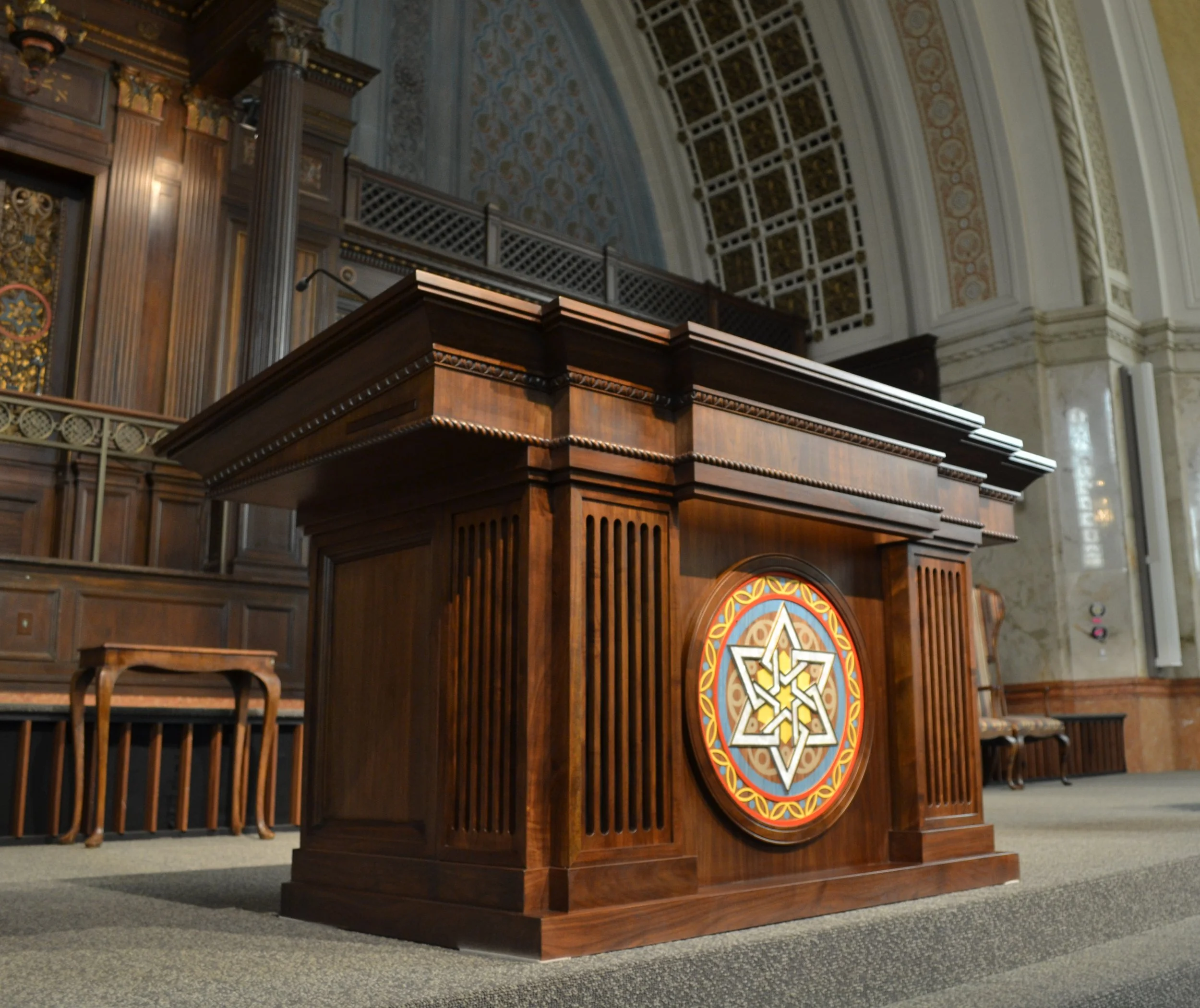Designers of Synagogue interiors, Synagogue furniture and Bimah art ...