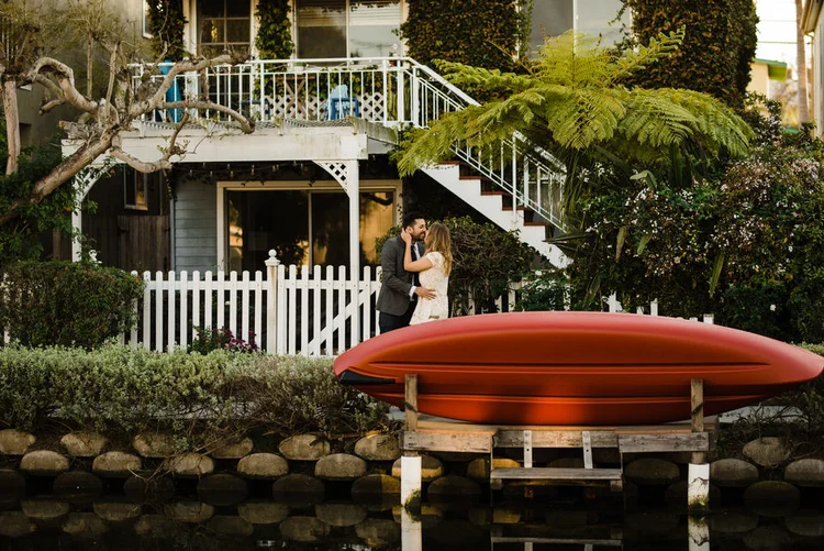 Liz + Edgar | Venice Canals + Santa Monica Beach Elopement Photographer ...