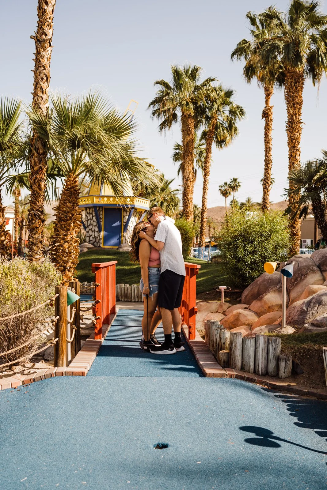 Playful + Fun Palm Springs Engagement photos - Marissa + Alex | Palm ...